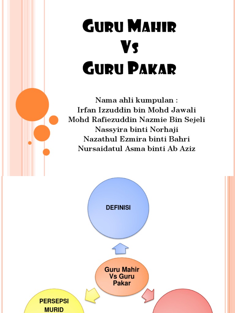 Guru Mahir Vs Guru Pakar | PDF