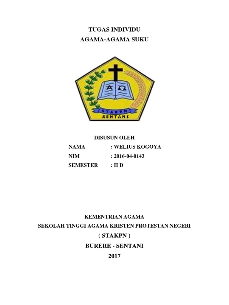Tugas Agama Suku STAKPN Sentani | PDF | Agama & Spiritualitas