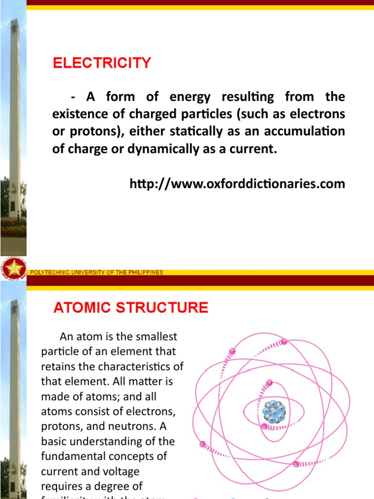Introduction (Electricity and Atomic Structure) STUDENTS | PDF ...