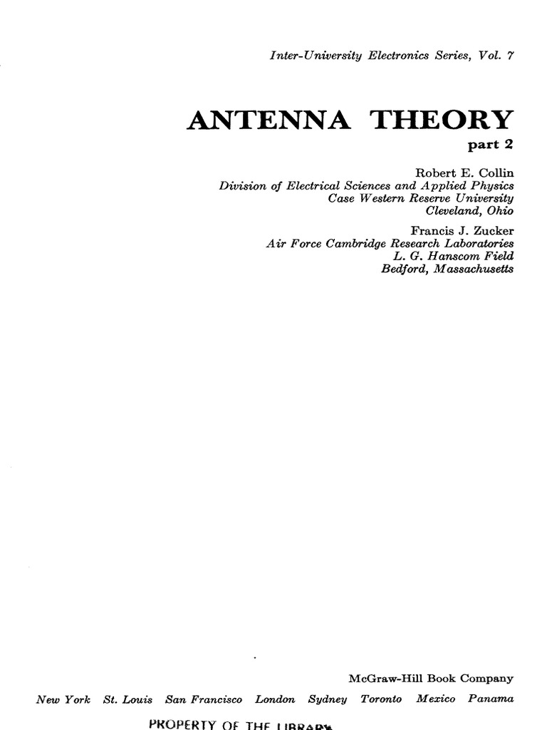 Book - 1969 Antenna Theory Part 2 | PDF