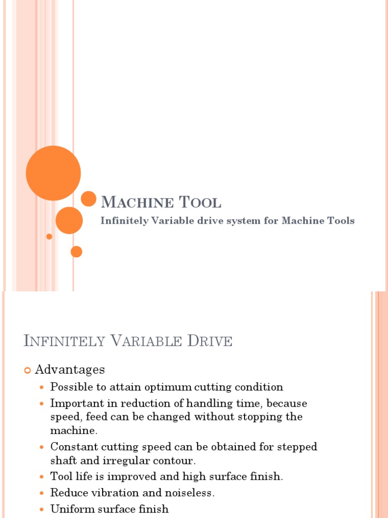 Infinitely Variable Drive Systems | PDF | Pump | Gear