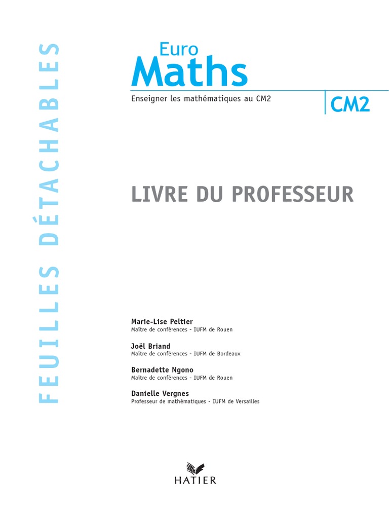 Euro Maths CM2 PDF | PDF | Fraction (Mathématiques) | Triangle