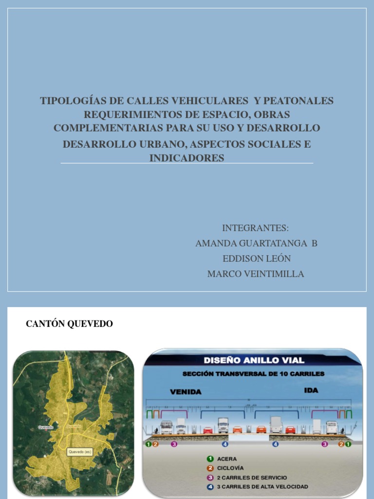 Tipologías de Calles y Caminos Urbanos | PDF | Calle | La carretera