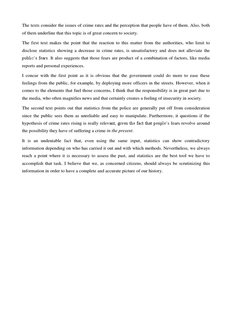 CPE Essay 'Crime' | PDF
