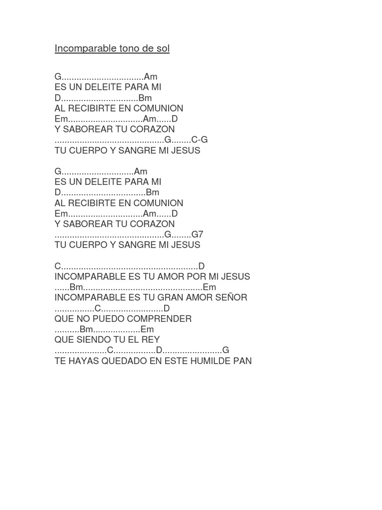 Incomparable Tono de Sol | PDF | Religión y creencia