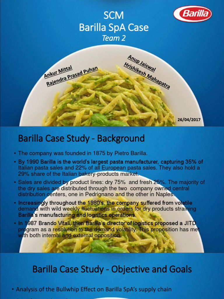 Barilla Spa Case Draft | PDF | Inventory | Supply Chain