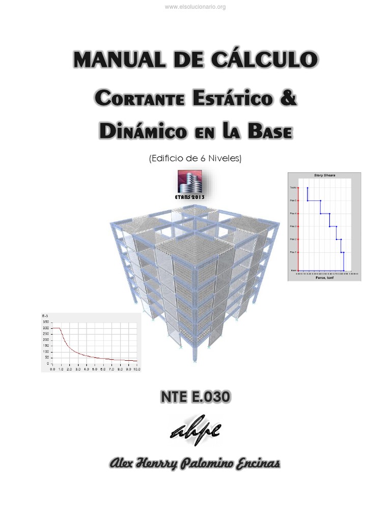 Manual de cálculo de cortante estático y dinámico en la base de edificio de 6 niveles | PDF ...