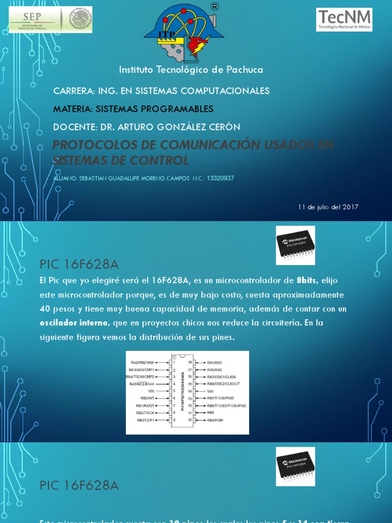 Pic 16f628a Caracteristicas | PDF | Microcontrolador Pic | Clases de computadoras