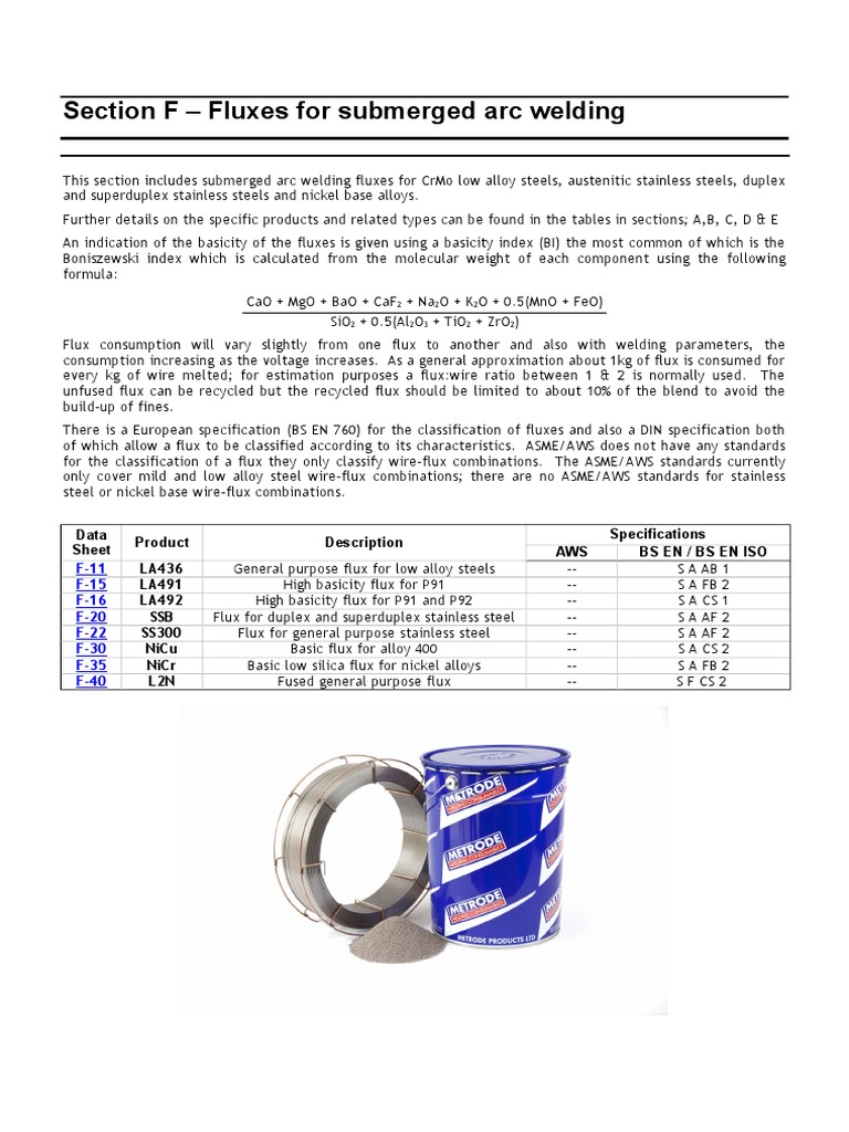 Flux | Steel | Welding