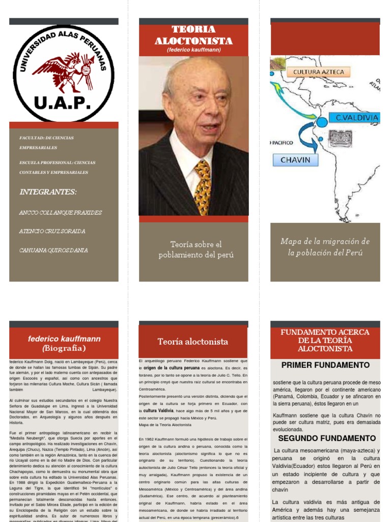 Teoría Aloctonista de Kauffmann Doig | PDF | Perú | Cultura (general)