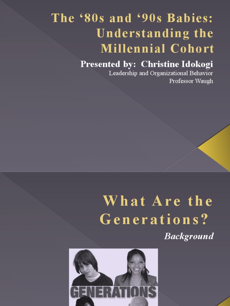 ' Generation Y'PowerPoint Presentation | PDF | Human Development | Millennials