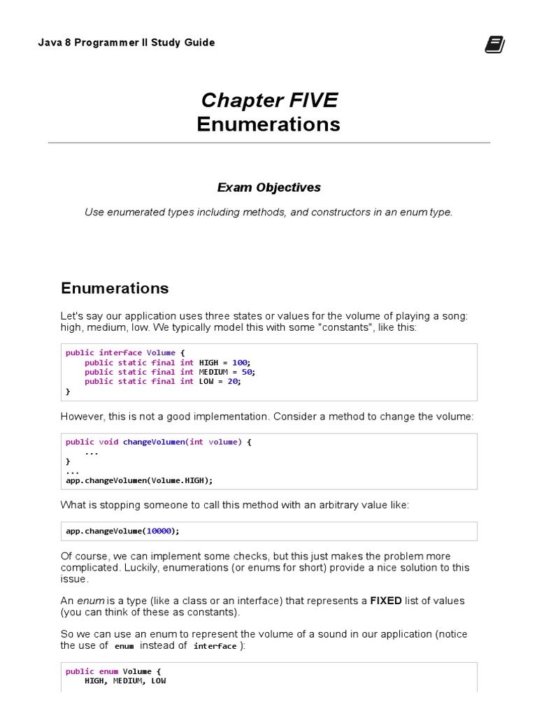 Java Enum Basics and Usage | PDF | Method (Computer Programming) | Constructor (Object Oriented ...