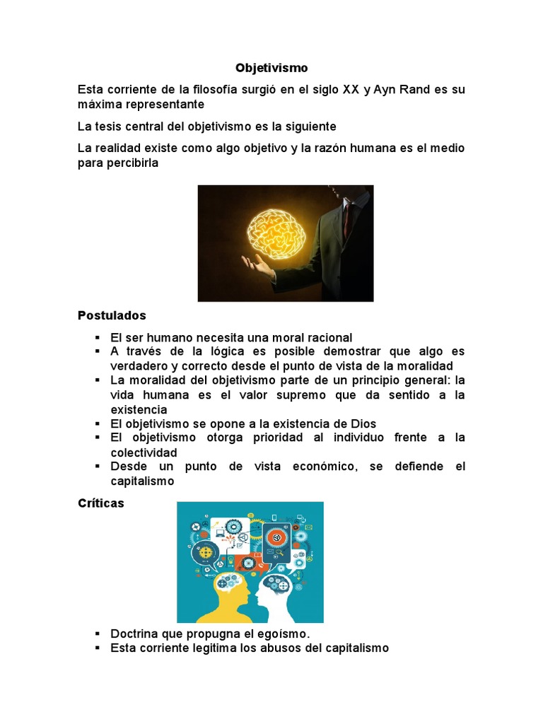 Objetivismo | PDF | Objetivismo (Ayn Rand) | Filosofía