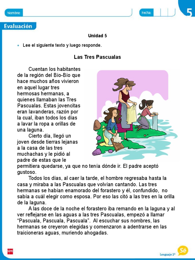 Evaluación Unidad 5 Segundo | PDF | Huevo como alimento | Verbo