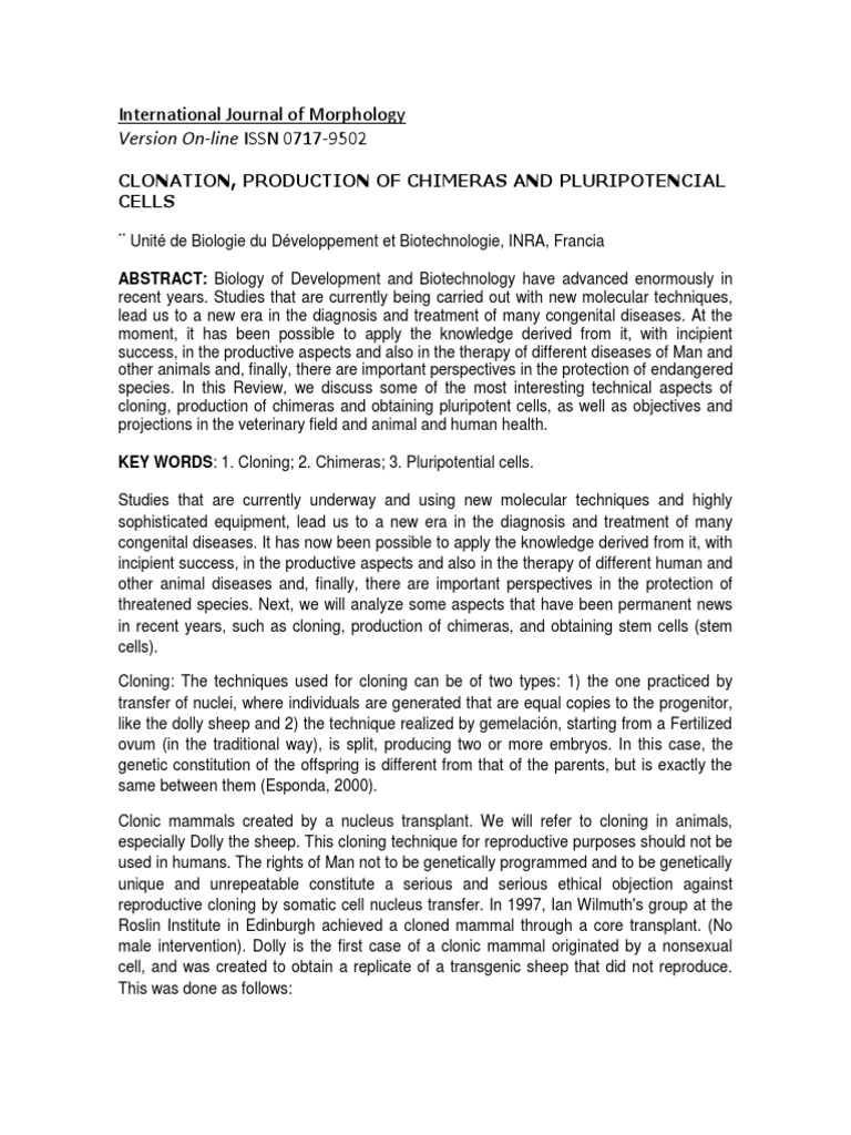 Version On-Line ISSN 0717-9502: International Journal of Morphology ...