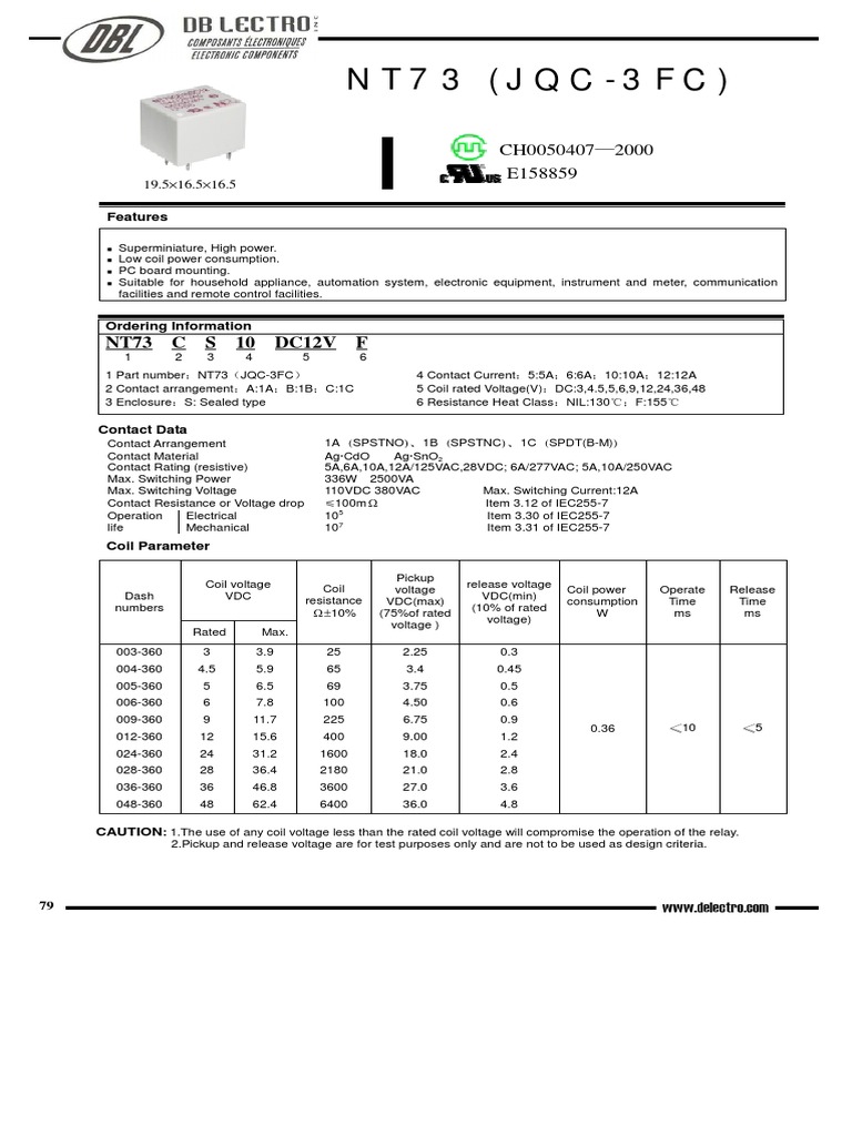 Datasheet PDF | PDF | Switch | Electrical Resistance And Conductance