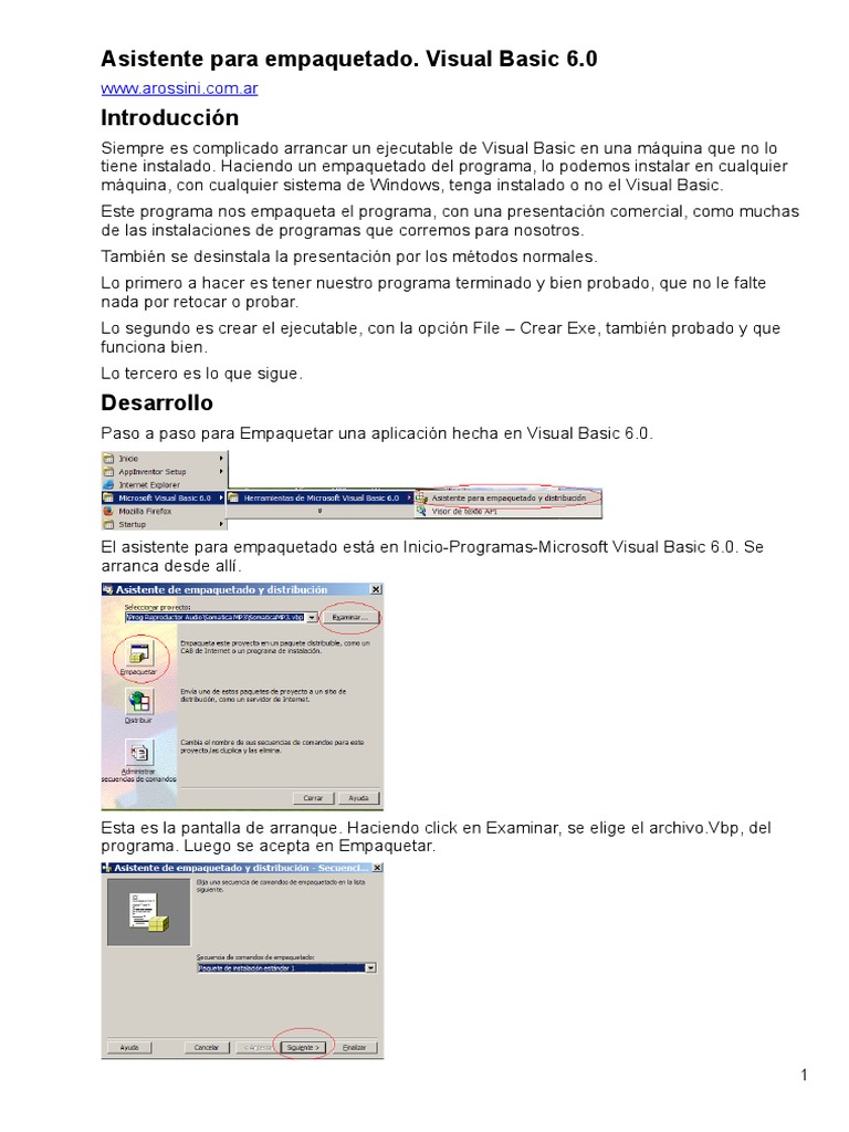 Asistente Para Empaquetado Pdf Básico Archivo De Computadora