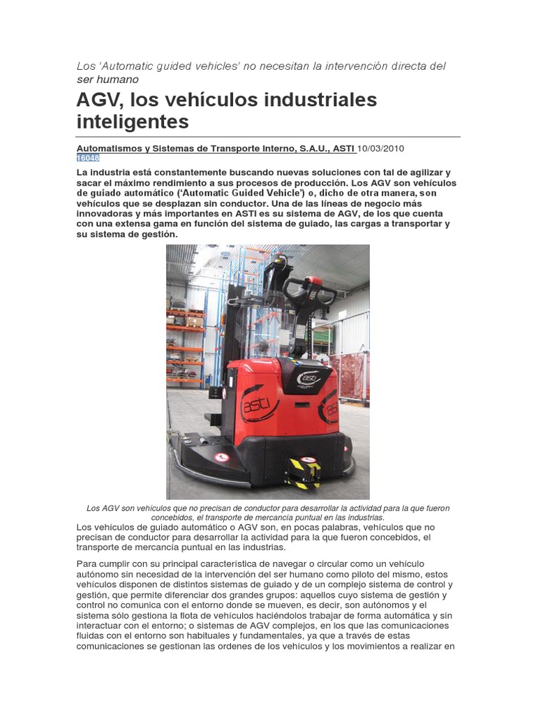 Agv | PDF | Transporte | Logística