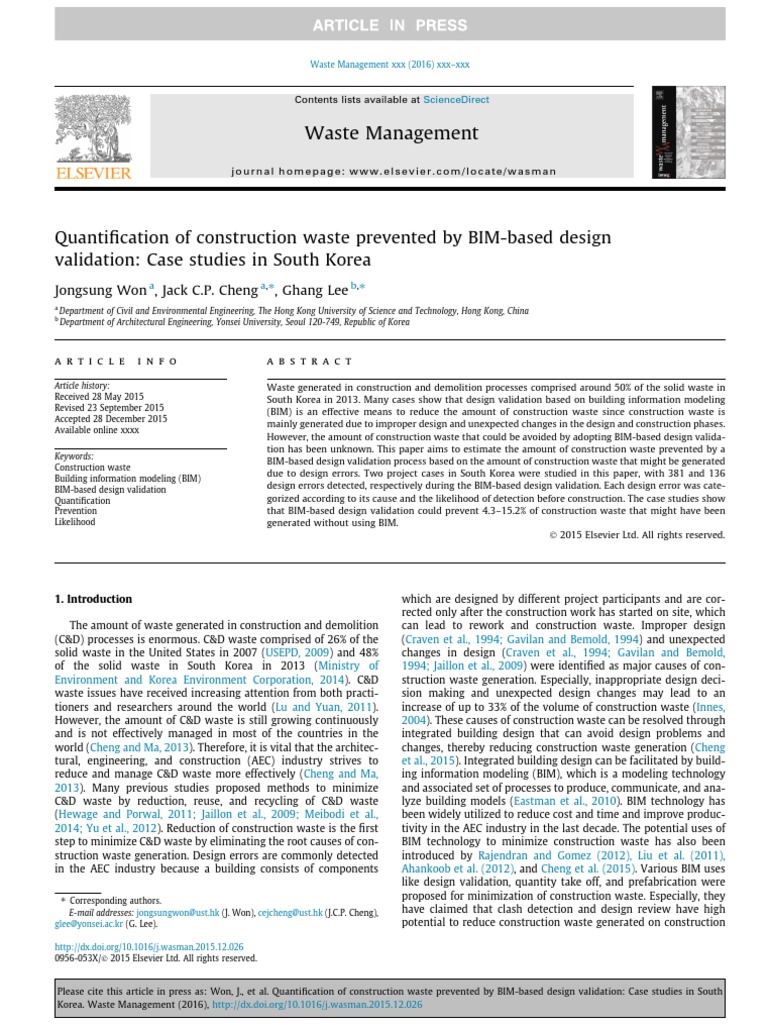 BIM Design Validation Reduces Waste | PDF | Building Information ...