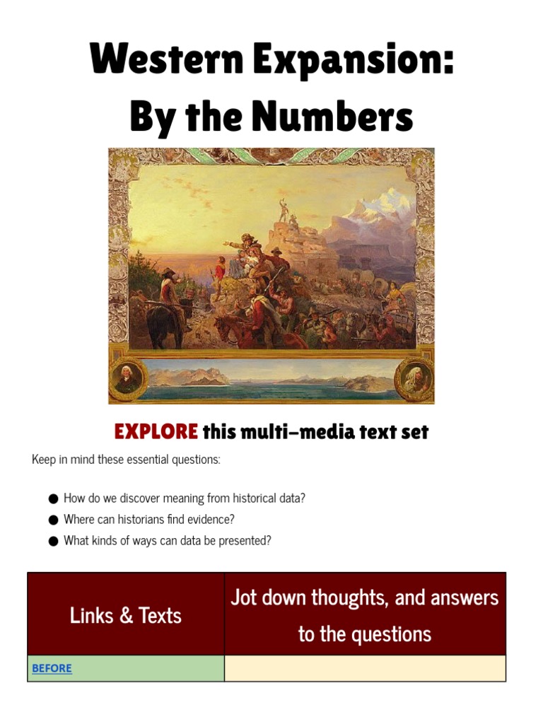 Western Expansion by The Numbers | PDF | Politics | Social Science