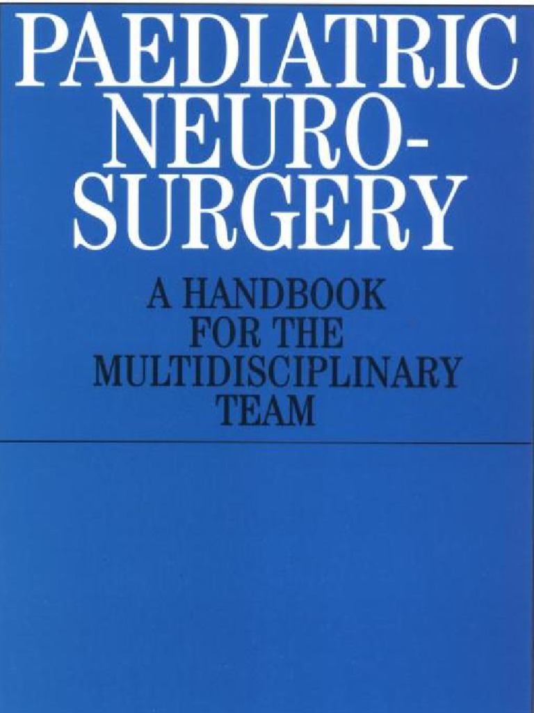 Handbook of Paediatric Neurosurgery | PDF | Vertebral Column ...