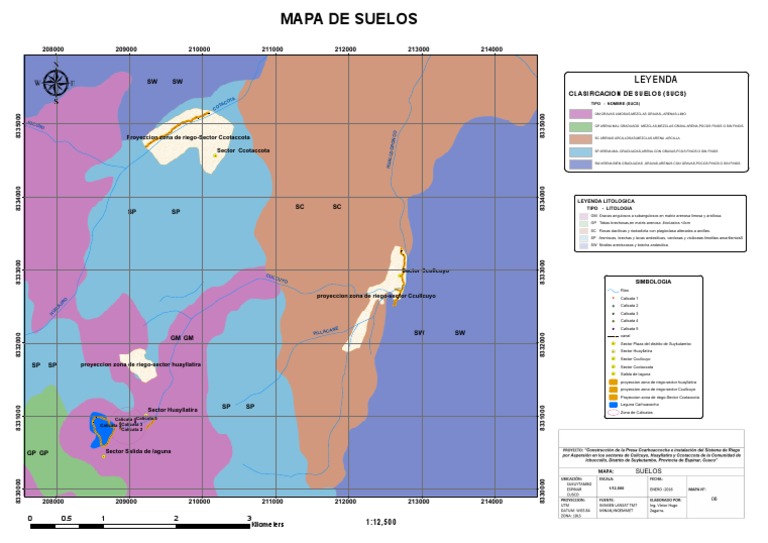 Mapa de Edafologico | Arena | Materiales naturales