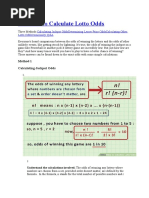 Neural Lotto-Lottery Drawing Predicting Method | PDF | Lottery ...