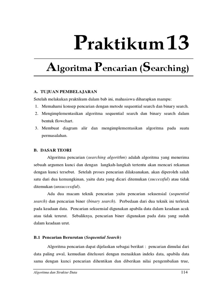 Algoritma Pencarian: Sequential & Binary | PDF | Metode & Bahan Ajar