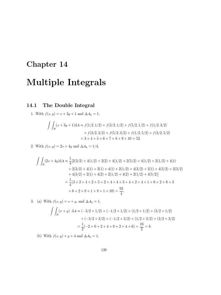 Double and Iterated Integrals Explained | PDF