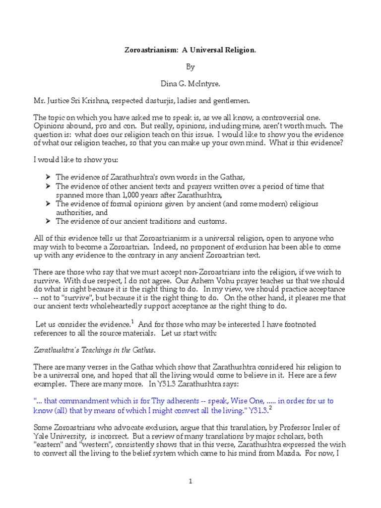Universal Religion | PDF | Dualism | Zoroastrianism