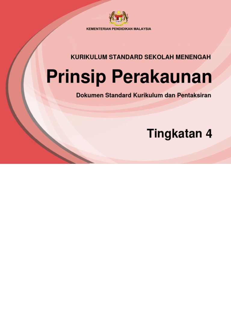 DSKP Prinsip Perakaunan KSSM T4 PDF | PDF