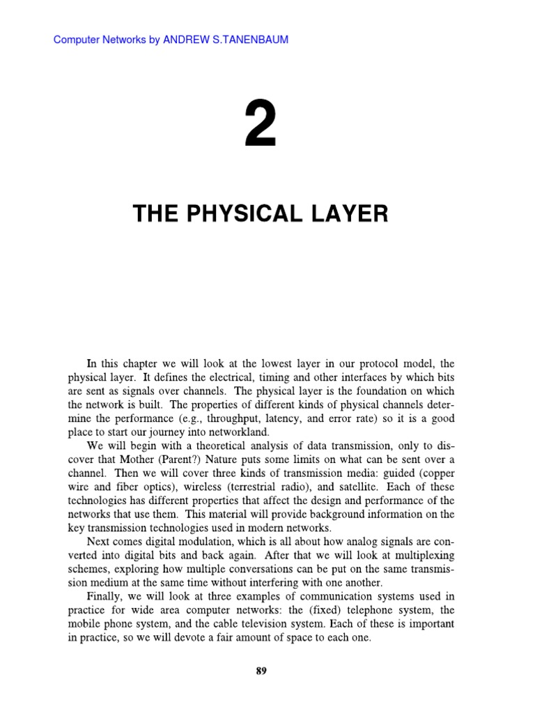 Computer Networks by ANDREW S.TANENBAUM | PDF