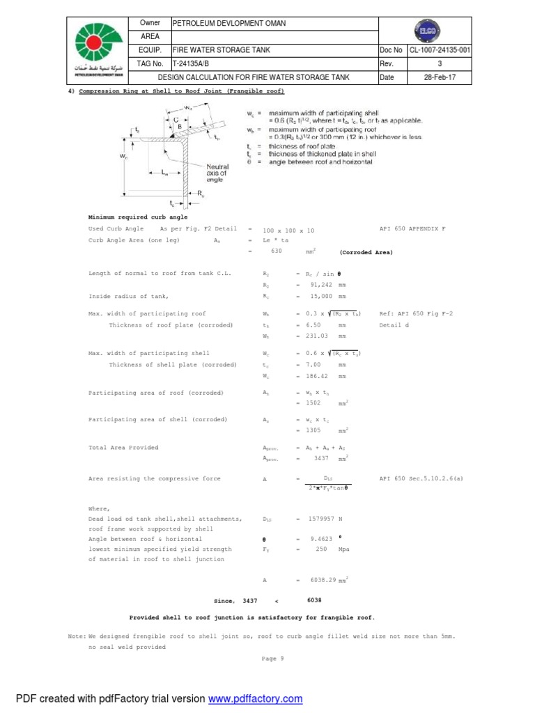 Frangible Roof To Shell Joint | PDF | Nature