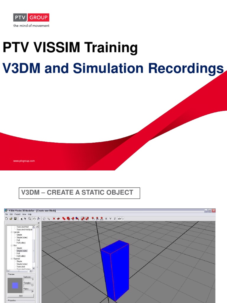 VISSIM 3D Object Creation Guide | PDF | 3 D Computer Graphics | Software
