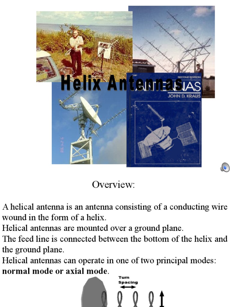 Helical Antenna Overview and Design | PDF | Antenna (Radio) | Electronics