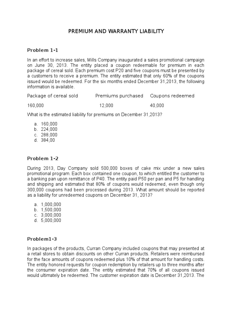 Practical Accounting 1 | PDF | Coupon | Payroll