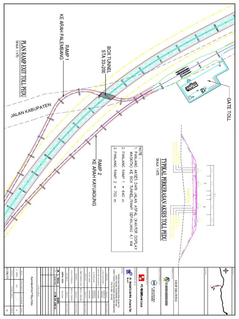 Plan Ramp Exit Toll Pedu PDF | PDF
