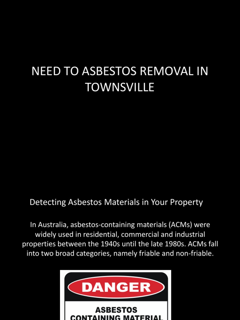 Asbestos Removal Guidelines for Townsville | PDF