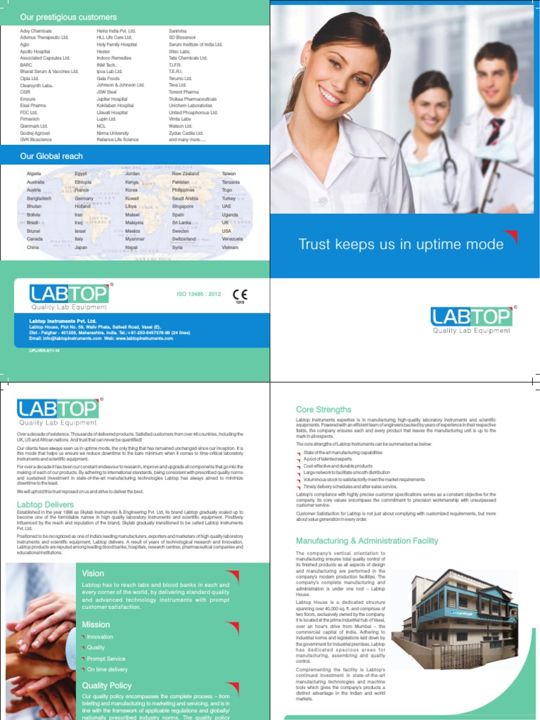 Laboratory Equipment Booklet-New - 2016! | PDF | Refrigerator | Quality ...