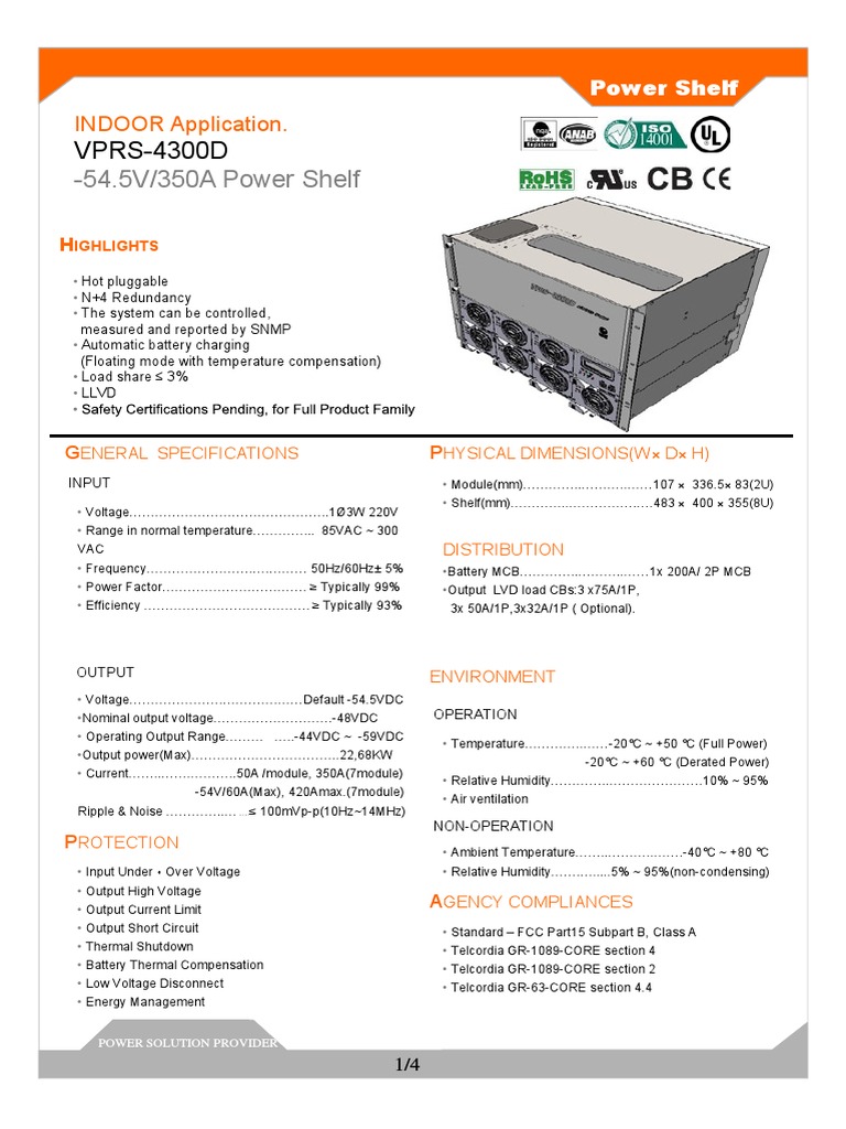 VPRS-4300D Catalogue PDF | PDF | Rectifier | Electronics
