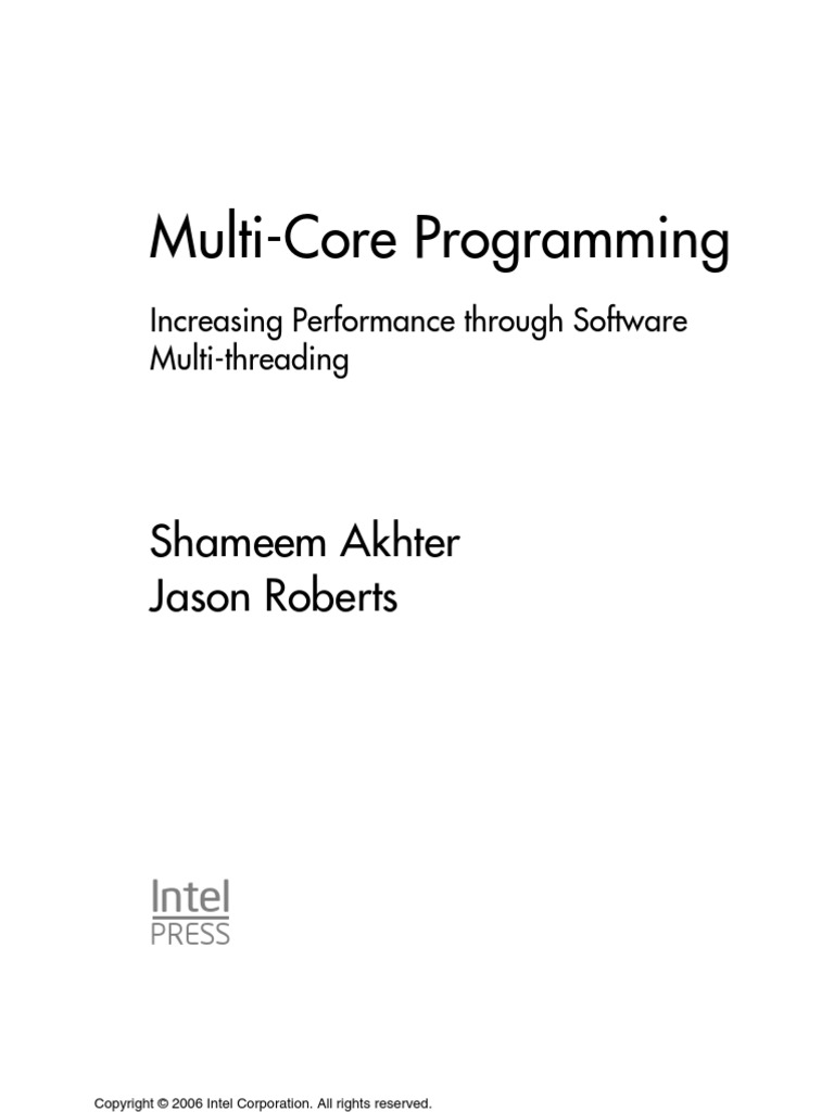 Multi-Core Programming: Shameem Akhter Jason Roberts | Download Free ...
