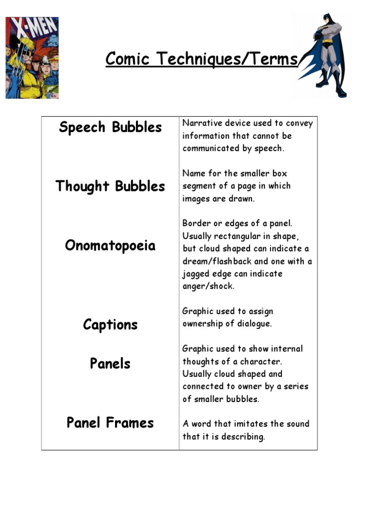 Comic Techniques | PDF | Home & Garden | General Fiction