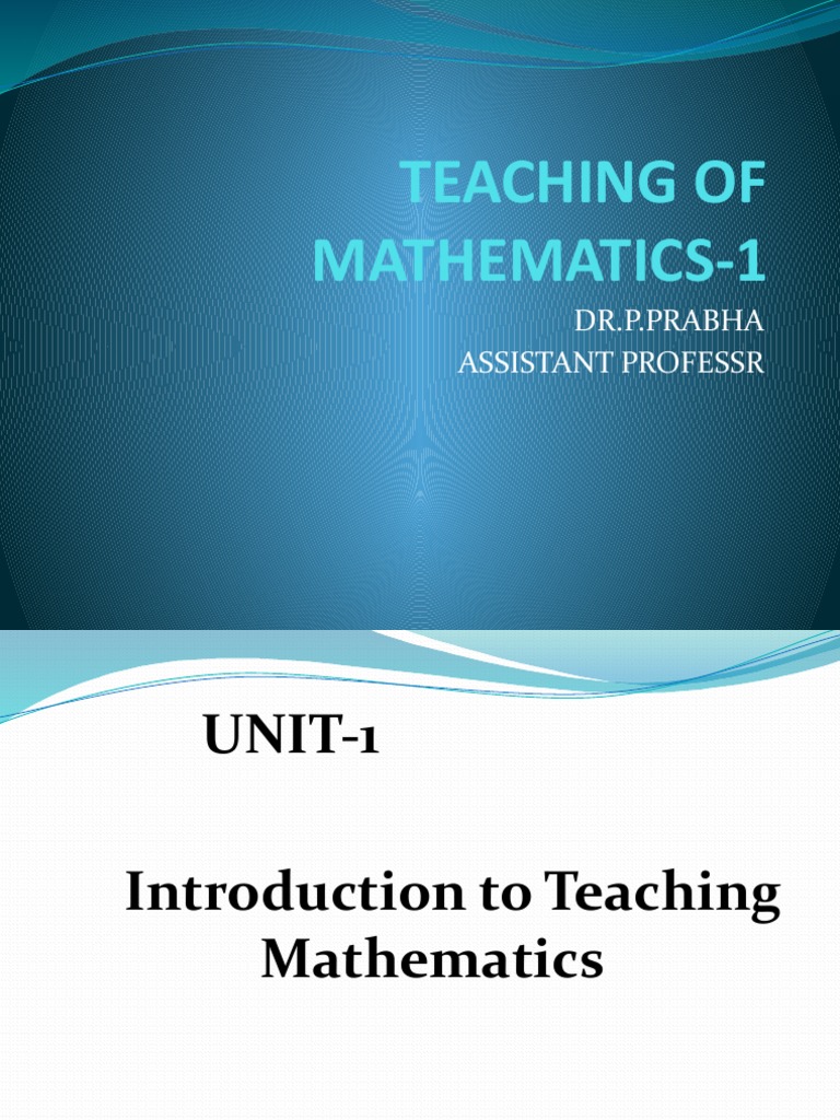 Teaching of Mathematics Paper-1 | PDF | Lesson Plan | Reinforcement