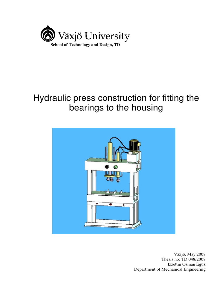Hydraulic press construction.pdf | Pump | Valve