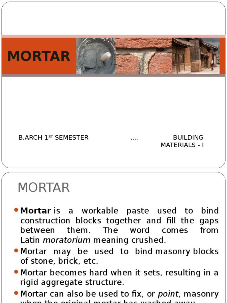 mortar | Mortar (Masonry) | Masonry