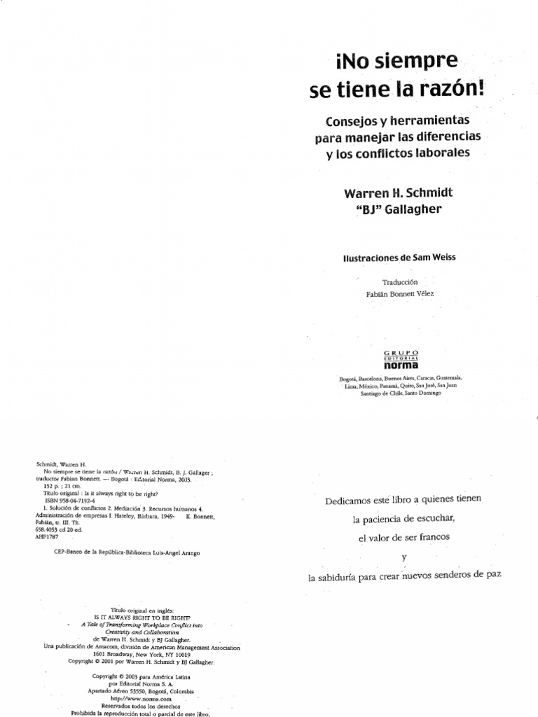 No Siempre Se Tiene La Razon | PDF