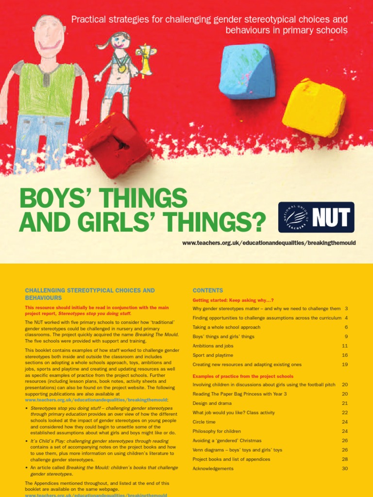 Boys' Things and Girls' Things? | PDF | Gender Role | Sexism