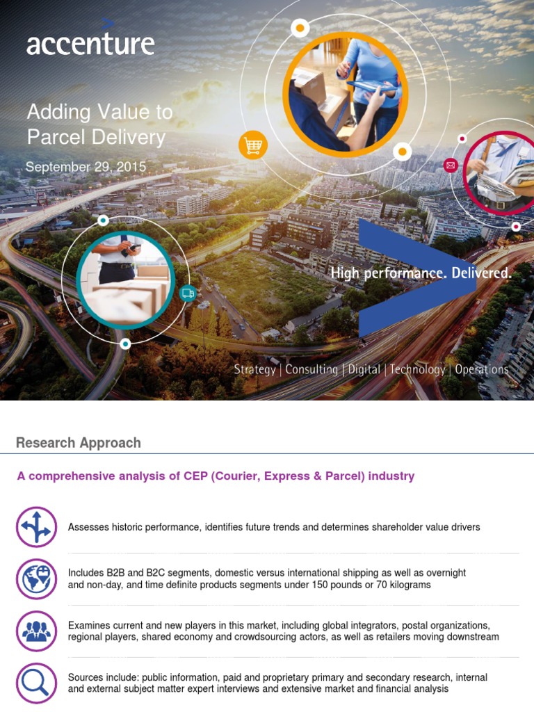Accenture Adding Value To Parcel Delivery | PDF | Mergers And ...