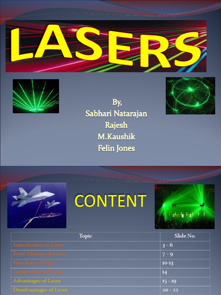 Lasers | PDF | Laser | Optics