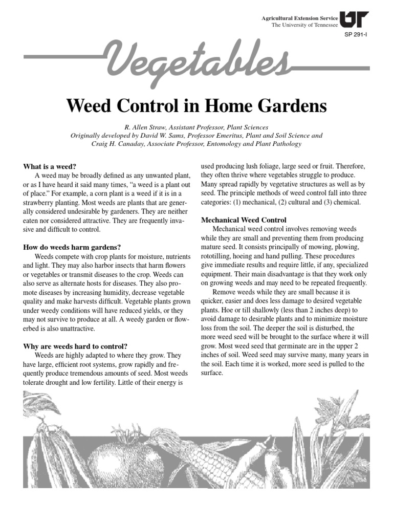 Weed Control in Home Gardens | PDF | Herbicide | Mulch
